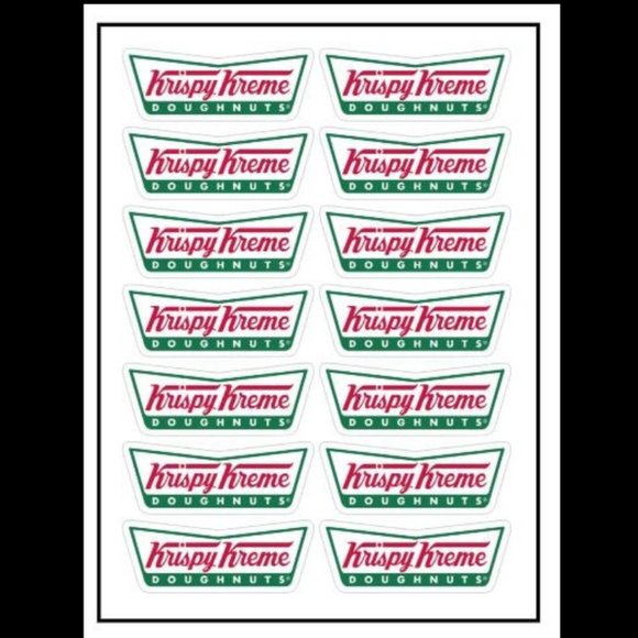 Design | Krispy Kreme Laminated Vinyl Stickers 1649 | Poshmark